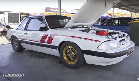 Video Barra Swapped Fox Body Rips Low 9s In Australia