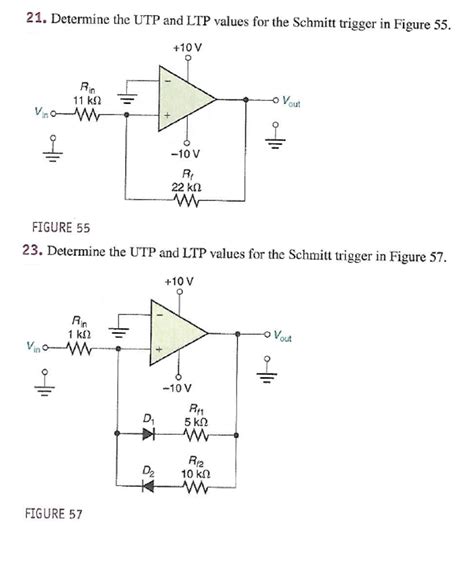 Solved Determine The UTP And LTP Values For The Schmitt Chegg Com
