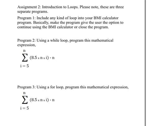 Solved Assignment 2 Introduction To Loops Please Note