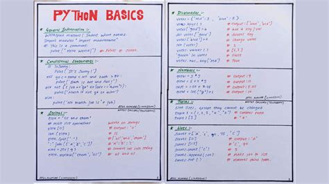 The Full Python Handwritten Notes Connect 4 Programming
