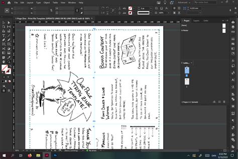 One Page Zine Template By Star West For Ttrpg Resource Jam