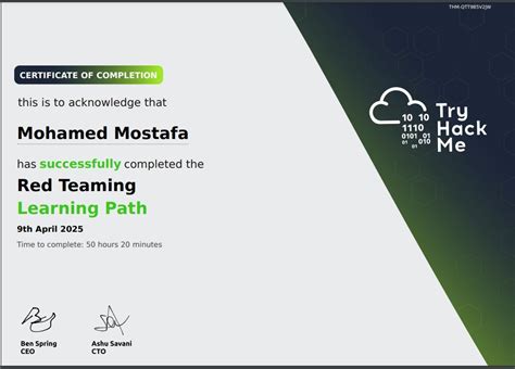 Redteam Tryhackme Cybersecurity Penetrationtesting Infosec Redteamer Learningjourney