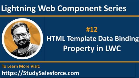 12 Lwc Use Of Property Html Template Bind Data Lightning Web Component Lwc Training
