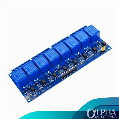 Módulo de 8 Relé 5V Electrónica Alpha Guatemala