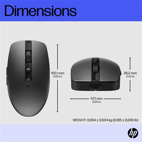 Hp 715 Rechargeable Multi Device Bluetooth Mouse 55 In Distributor Wholesale Stock For