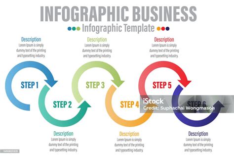 화살표 추상 인포그래픽 숫자 옵션 템플릿은 6개의 6단계 6개의 레이블이 있습니다 워크플로 레이아웃 다이어그램 비즈니스 단계 옵션 배너 웹 디자인에 사용할 수 있습니다 0