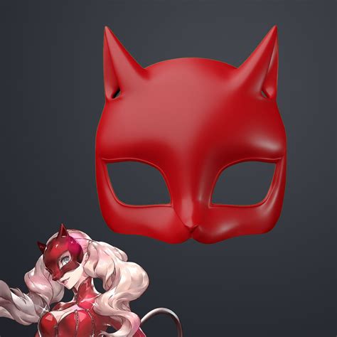 3d Model Persona 5 Ann Takamaki Panther Mask By Fumblingmaomao On