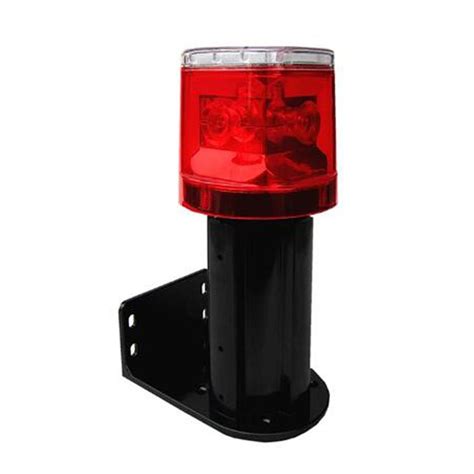 4 Led Solar Warning Light With Flashing Led Light Grandado