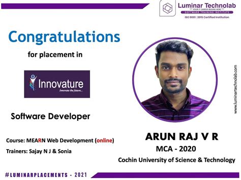 Congratulations 👏 All Luminar Technolab Private Ltd