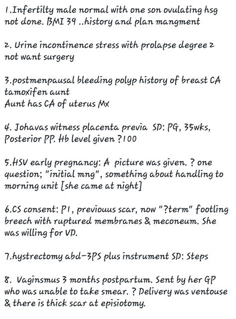 MRCOG Part OSCE Exam Scenarios Dr Tanushree Rao Women Health Blog