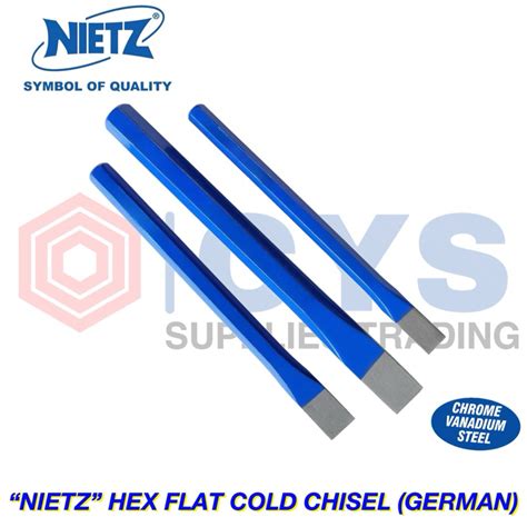 100 Quality Nietz Hex Flat Cold Chisel German 1 2” 5 8” 3 4” 1” 🇲🇾 Shopee Malaysia