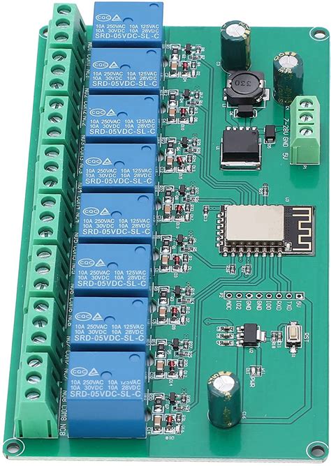 module de relais wifi esp8266 8 canaux 5v 8 80v