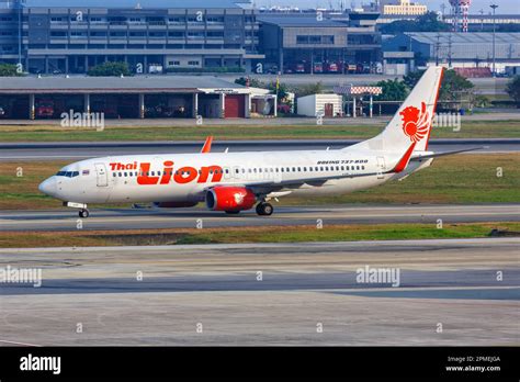 Bangkok Thailand February 14 2023 Thai Lion Air Boeing 737 800