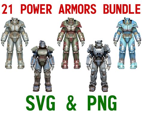 Fallout Power Armor Pack 21 Power Armors Svg Png Vector Etsy Australia