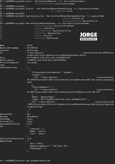 How To Deploy A VPN S2S In An Existing VNet Jorge Bernhardt