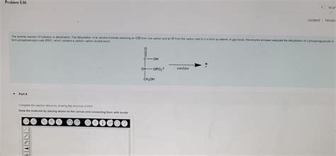 Solved Complete The Reaction Above By Drawing T