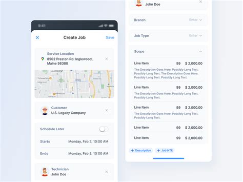 Mobile App Create Job Form By Dana Markova On Dribbble
