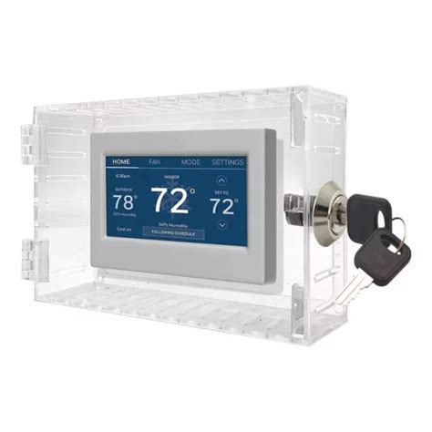 Heavy Duty Locking Thermostat Guard Anti Tamper Protection Box With Keys £17 54 Picclick Uk