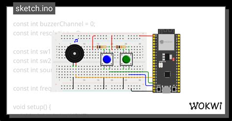 Ejemplo1tonesesp32 Wokwi Esp32 Stm32 Arduino Simulator