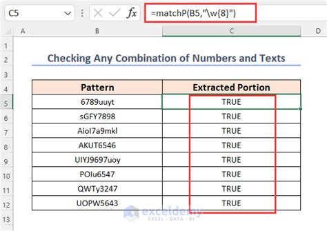 How To Use REGEX To Match Patterns In Excel 6 Examples