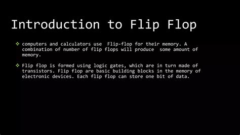 Flip Flop Pptx