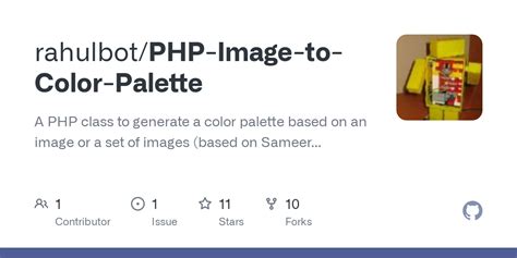 Github Rahulbotphp Image To Color Palette A Php Class To Generate A Color Palette Based On