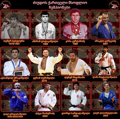 ქართველი ძიუდოს ქართველი მსოფლიო ჩემპიონები🥇🇬🇪 მიხარია რომ წელს ეთო დაემატა ამ სიას ️🥇🇬🇪🥋