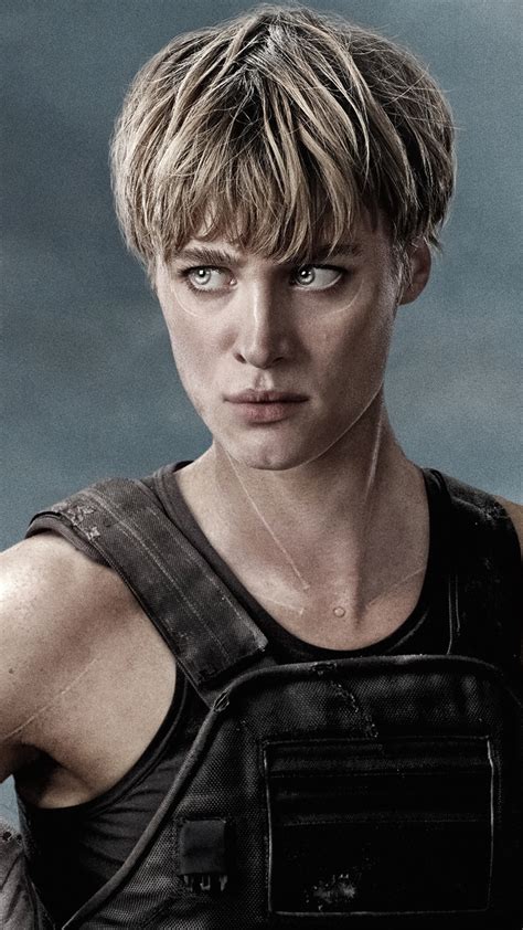 Movie Terminator Dark Fate Mackenzie Davis 1080x1920 Phone Hd Wallpaper
