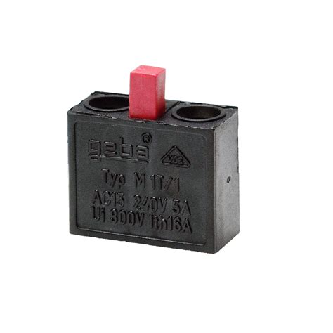 Geba M1t 1 Normally Closed Contact Pushbuttons And Key Switches Transmitters Push Buttons