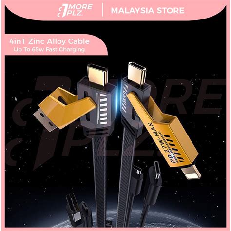 For Lph In Metal Fast Charging Cable Usb Type C W Charger Data Cord Multi Device Pd W