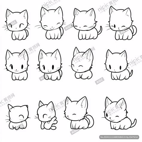 Ai创作图猫咪简笔 简笔画小猫插画 小喵咪线稿 Q版手绘小猫 卡通猫咪简笔画 简笔画猫咪 小猫简约线条图 简笔画小猫 简笔画猫 猫咪线稿 猫咪卡通动作 卡通小猫动作 线稿猫咪 Q版猫咪 小猫