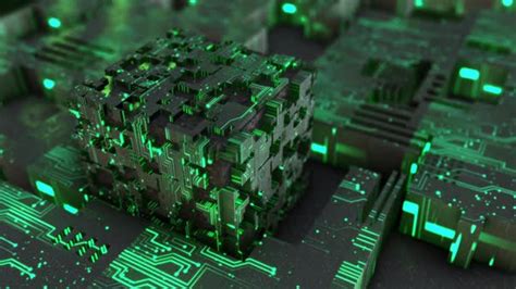 Abstract Green Tech Background 4k Motion Graphics Videohive