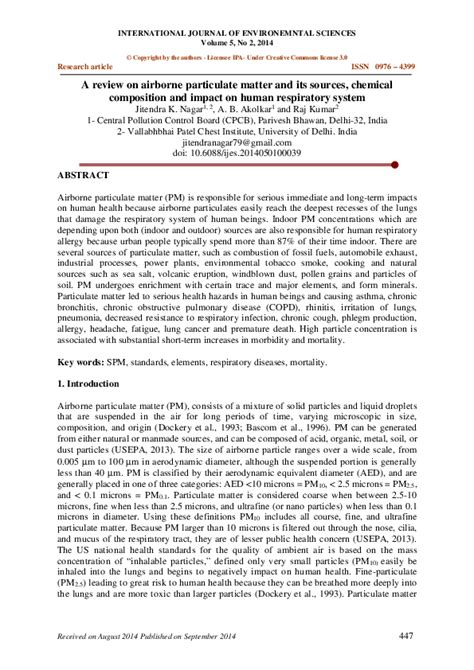 Pdf Airborne Particulate Matter Localisation In The Human Respiratory System E Pålsgård