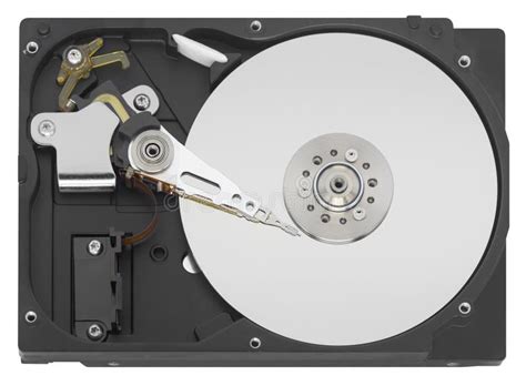 Open Hard Disk Drive HDD Isolated On White Background Stock Image Image Of Hard Memory 68745503