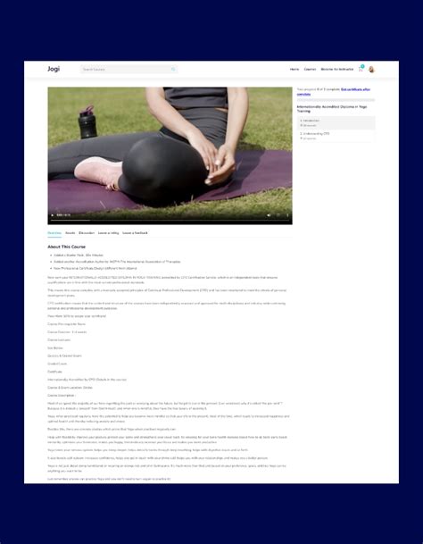 Jogi Yoga Fitness Coaching And Training React Nextjs 14 Lms System By