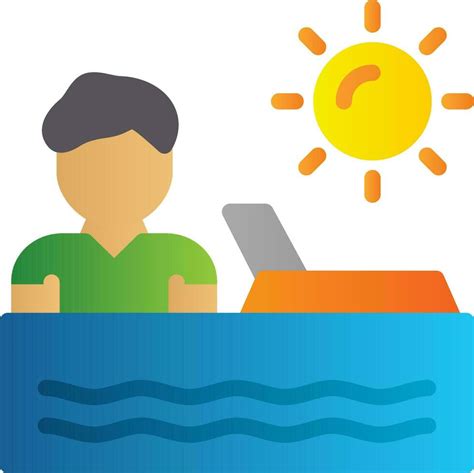 Sunbathing Vector Icon Design 26071148 Vector Art At Vecteezy
