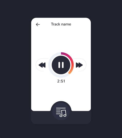 Music Player Interface Mobile App Ui Design 12117303 Vector Art At Vecteezy
