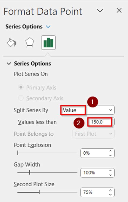 How To Create And Customize A Bar Of Pie Chart In Excel Steps