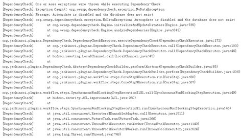 Orgowaspdependencycheckexceptionnodataexception Autoupdate Is Disabled And The Database