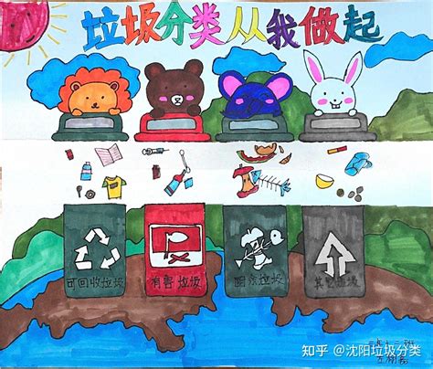 垃圾分类手抄报第二期 知乎