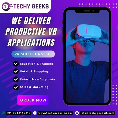 techy geeks on linkedin techygeeks virtualreality vrapplications