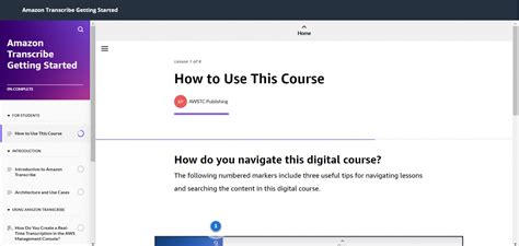 Amazon Transcribe Getting Started Tutorials Dojo