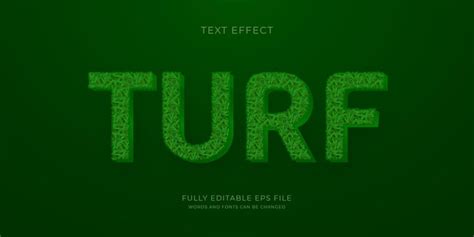 Premium Vector Realistic Grass Text Effect