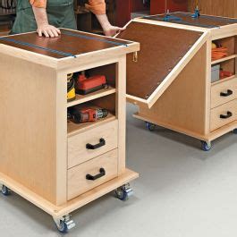 Woodsmith Multifunction Shop Carts Plans Woodpeckers