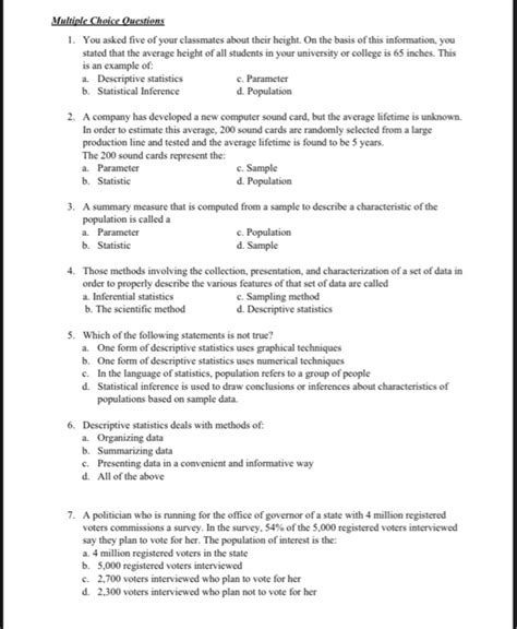 solved multiple choice questions 1 you asked five of your
