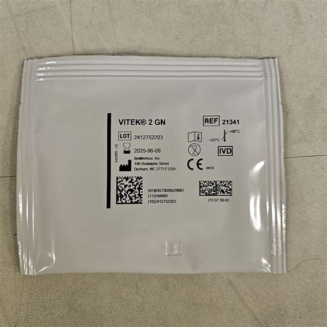 Biomerieux Vitek 2 Gn Test Kit Reagent Card 21341 1 Card Lab