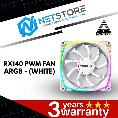 MONTECH RX PWM FAN ARGB BLACK WHITE Lazada