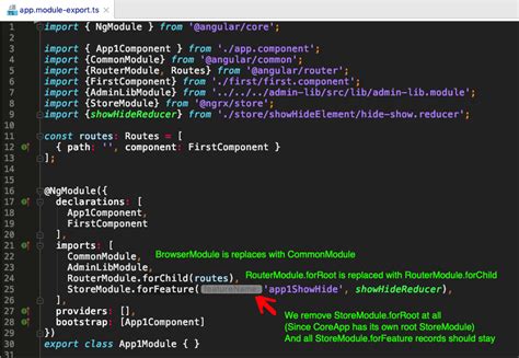 mono repo angular project with ngrx state management and lazy loading