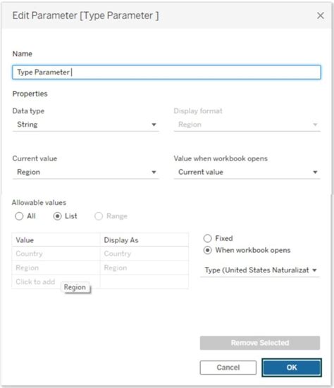Tableau Parameters Examples How To Create Vs Filters