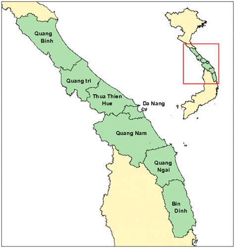 Location Map Of Quang Ngai Province Download Scientific Diagram